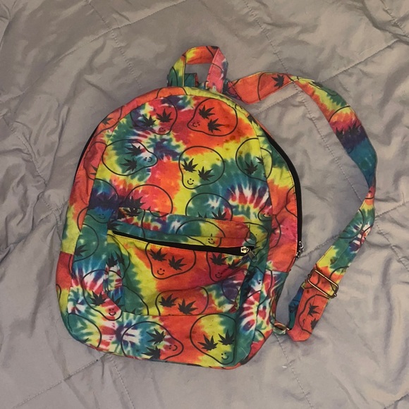 omighty | Bags | Omighty Weed Alien Tie Dye Backpack | Poshmark